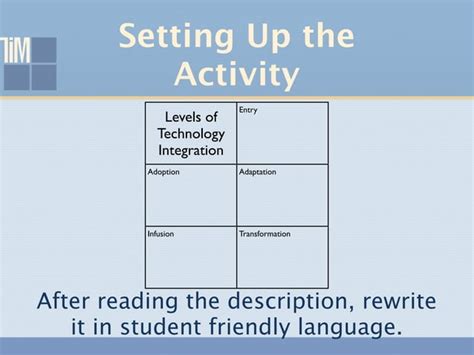 Technology Integration Matrix Introduction Key