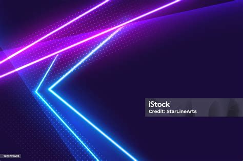 파란색과 보라색 네온 불빛 빛나는 배경 배경 주제에 대한 스톡 벡터 아트 및 기타 이미지 배경 주제 카지노 0명 Istock