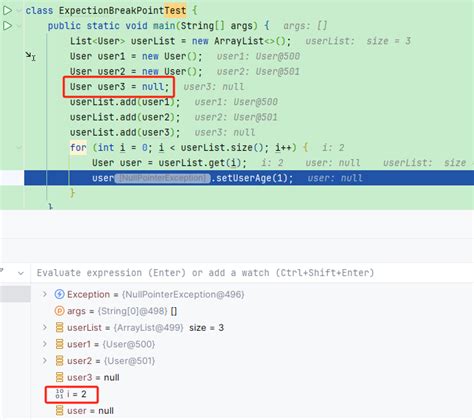 idea idea条件 异常debug conditional breakpoint exception breakpoint and条件表达式
