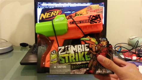 Nerf Zombie Strike Ricochet Unboxing And Range Test Videos Basic Nerf