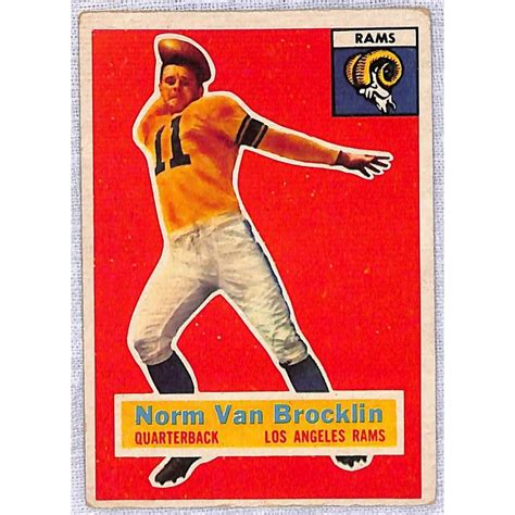 Sold At Auction 1956 Topps Norm Van Brocklin