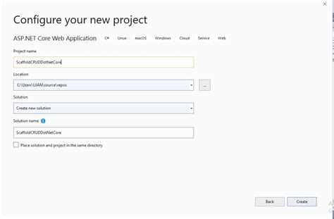 Simple Scaffolding Crud Operations In Asp Net Core Using Ef Core Db