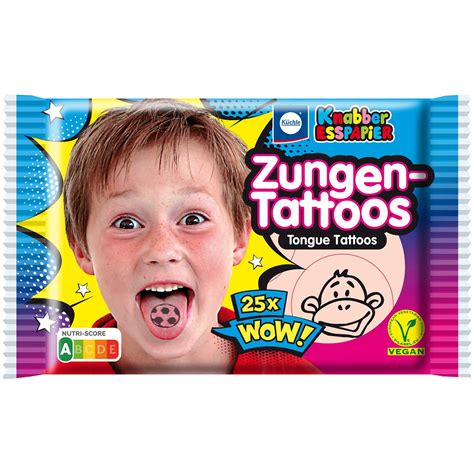 Küchle Knabber-Esspapier Zungen-Tattoos 25er | Online kaufen im World ...