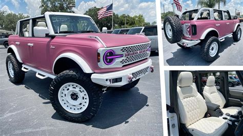 Custom Ford Bronco Is So Pink Itll Make Barbie Trade Her Jeep Carscoops