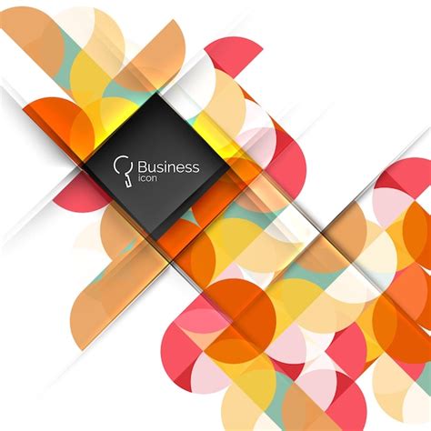 Premium Vector Circlesabstract Background Vector Template Background For Workflow Layout