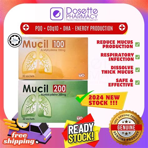 Mucil 100 200 Exp0626 10s 20s 30s Clear Up Mucus Reduce Mucus Production Shopee