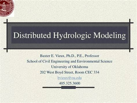 ppt distributed hydrologic modeling powerpoint presentation free
