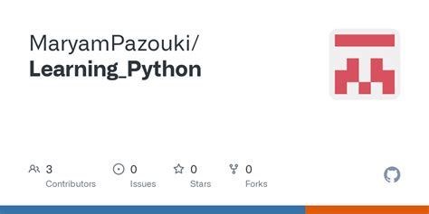 GitHub MaryamPazouki Learning Python