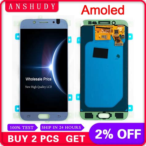 Amoled J530F lcd display For Samsung Galaxy J5 2017 J530 J530FM LCD ...