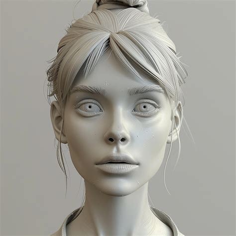 Premium Photo 3d Rendered Photo Of Female Sketch