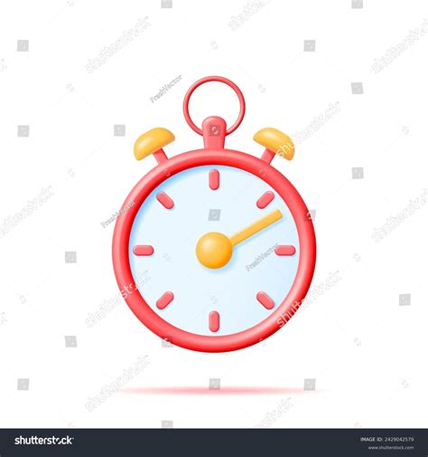 3d Analog Chronometer Timer Counter Isolated Stock Vector Royalty Free 2429042579 Shutterstock