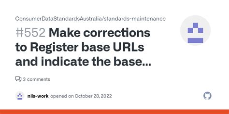 Make Corrections To Register Base Urls And Indicate The Base Url For All Endpoints · Issue 552