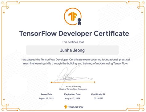 Tensorflow Tdc 자격증 취득후기