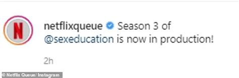 Netflix Confirm Sex Education Series Three Is Back In Production After Coronavirus Delay Daily