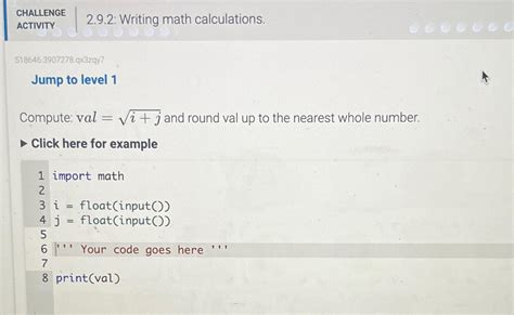solved challengeactivity2 9 2 writing math