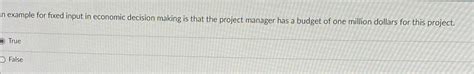 solved in example for fixed input in economic decision
