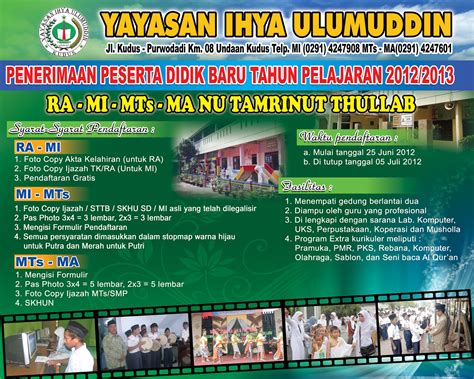 Contoh Program Penerimaan Siswa Baru Riset