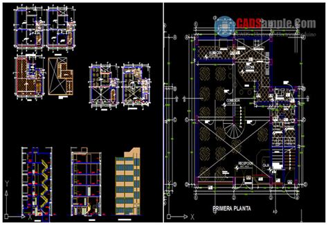 Office Buildings Free Dwg Drawing Cadsample Com Free Dwg Cad File