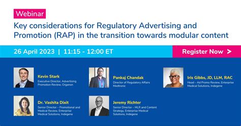 Sanjay Parikh On Linkedin On Demand Webinar Key Considerations For Regulatory Advertising And…