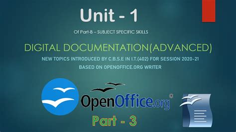 Class 10th It Unit 1 Digital Documentation Advanced Part 3 Youtube