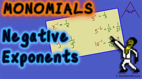 Monomials 3 Negative Exponents Youtube