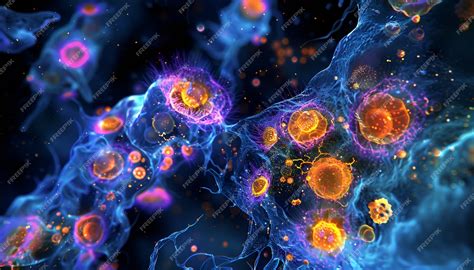 Premium Photo Fluorescence Microscopy Image Capturing Distribution Of