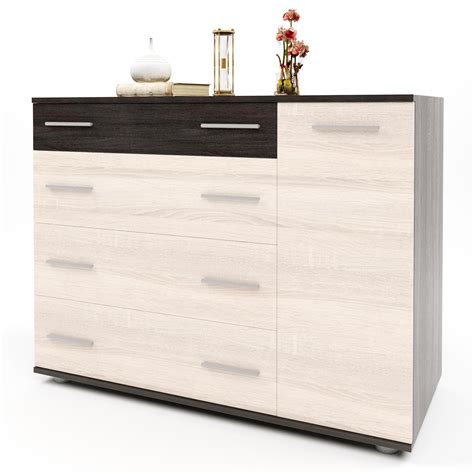 ᐉ Комод для спальні Еверест К 3 на телескопах 100х38х73 см Венге темний