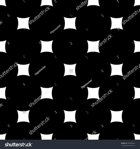 Vector Monochrome Seamless Pattern Simple Dark Stock Vector Royalty