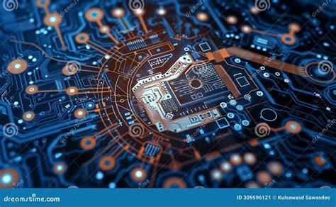 Ai Circuit Motherboard Central Computer Processors Ai Cpu Generative