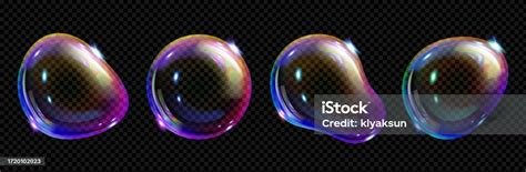 3d 무지개 빛깔의 유체 유리 스펙트럼 거품 벡터 3차원 형태에 대한 스톡 벡터 아트 및 기타 이미지 3차원 형태 가벼운 구 Istock