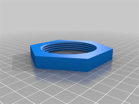 Mr Fix It 1 34 Threaded Pass Through Nut Openscad Csv Free 3d