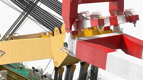 Floating Crane Ship 3d Model 149 3ds Blend C4d Fbx Max Ma Lxo