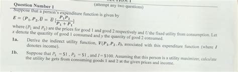 Solved Question Number Attempt Any Two Questions Suppose Chegg Com