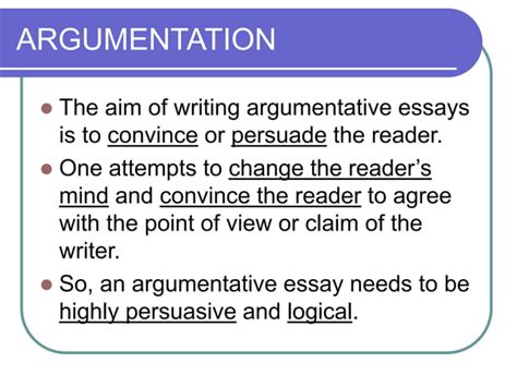Argumentative Essay Definition Samples And Exercise Pdf