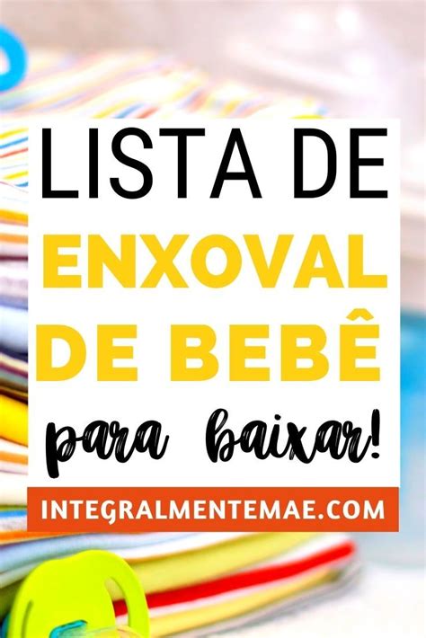 Lista De Enxoval Artofit