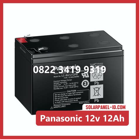Jual Aki Solar Cell Panasonic V Ah Solar Panel Id