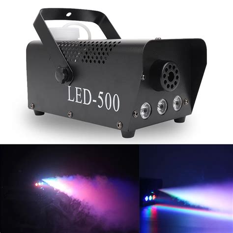 Led 500w 미니 안개 기계 Rgb 컬러 무대 연기 효과 인젝터 Dj 조명 특수 효과 파티 디스코 무대 특별