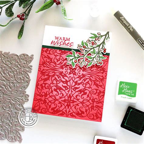 Hero Arts Letterpress And Foil Plate Lacy Filigree