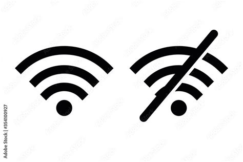 Wi Fi Icons Connecting And Disconnecting Wi Fi WiFi Zone Sign Remote Access And Communication