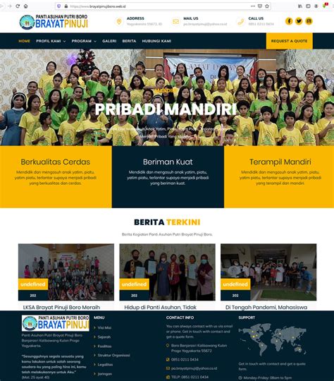Contoh Desain Template Website Sekolah SD SMP SMA SMK INFO JOGJAKU
