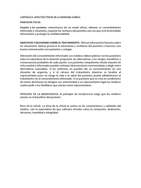 Capítulo 8 Aspectos Éticos De La Medicina Clónica Pdf