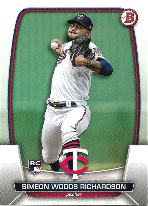 Simeon Woods Richardson 2023 Bowman Rookie 95 Minnesota Twins Baseball Card