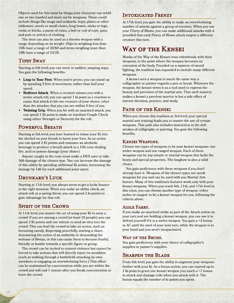 Complete Revised Monk With Subclasses Slightly Playtested Tweak Of The Base Monk Class With