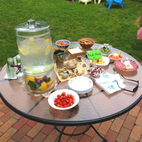 Lovely Garden Party Refreshment Table Party Refreshment Refreshments