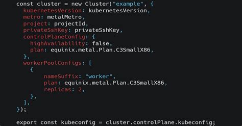 Deploying A Kubernetes Cluster On Equinix Metal Pulumi