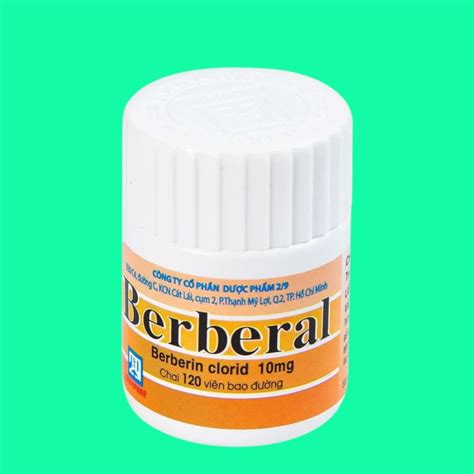 Thuốc Berberal 10mg điều Trị Các Bệnh Lý đường Ruột Như Lỵ Tiêu Chảy