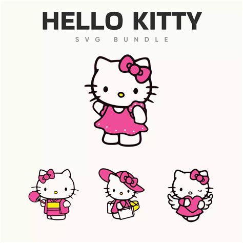 Hello Kitty Stencil Svg