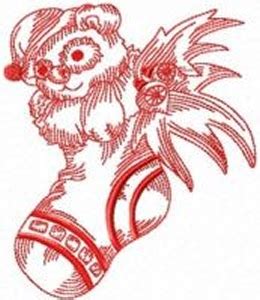 CSS Redwork Christmas Stockings C Some Stitches CSS Redwork Christmas Stockings C Some Stitches