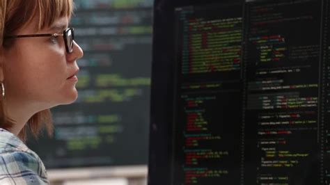 6285 Woman On Computer Coding Stock Videos Footage And 4k Video Clips