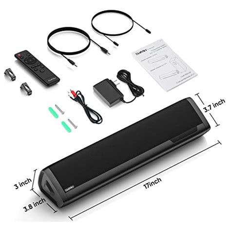 Sound Bars For Tv Soundbar With Bluetoothoptical Aux Inputs 17 Inc
